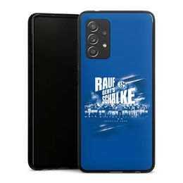 DeinDesign Galaxy A52s 5G Handy Silikon H&uuml;lle Case schwarz Handyh&uuml;lle Official Licensed Product Ascent Fc Schalke 04