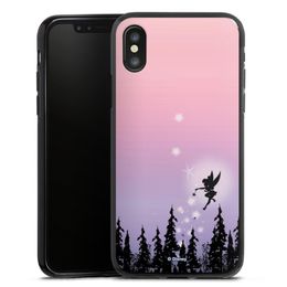 DeinDesign iPhone X Handy Silikon H&uuml;lle Case schwarz Handyh&uuml;lle Tinkerbells Official Licensed Product Disney