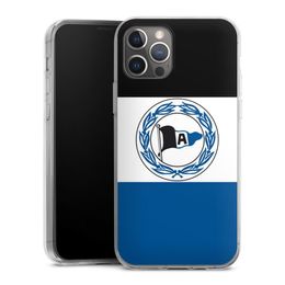 DeinDesign iPhone 12 Pro Handy Silikon H&uuml;lle Case transparent Handyh&uuml;lle Official Licensed Product Arminen Arminia Bielefeld Silikon Case