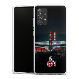 DeinDesign Galaxy A52s 5G Handy Silikon H&uuml;lle Case wei&szlig; Handyh&uuml;lle Stadium 1. Fc K&ouml;ln Official Licensed Product Silikon Case