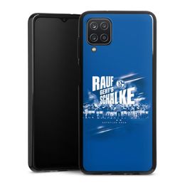 DeinDesign Galaxy A12 Handy Silikon H&uuml;lle Case schwarz Handyh&uuml;lle Official Licensed Product Ascent Fc Schalke 04