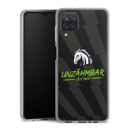 DeinDesign Galaxy A12 Handy Silikon H&uuml;lle Case transparent Handyh&uuml;lle Horse Official Licensed Product Borussia M&ouml;nchengladbach Silikon Case