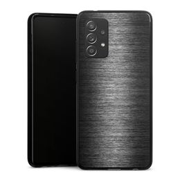 DeinDesign Galaxy A52s 5G Handy Silikon H&uuml;lle Case schwarz Handyh&uuml;lle Metal Anthracite Metallic Look