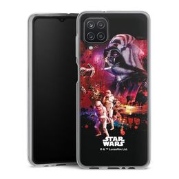 DeinDesign Galaxy A12 Handy Silikon H&uuml;lle Case transparent Handyh&uuml;lle Merchandise Star Wars Darth Vader Silikon Case
