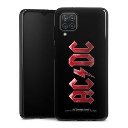 DeinDesign Galaxy A12 Handy Silikon H&uuml;lle Case schwarz Handyh&uuml;lle Logo Merchandise Acdc