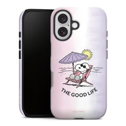 DeinDesign iPhone 16 Handy Panzer Handyh&uuml;lle robuste Outdoor H&uuml;lle Schutzh&uuml;lle matt Snoopy Official Licensed Product Peanuts Tough Case
