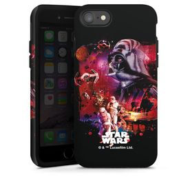 DeinDesign iPhone SE (2020) Handy Panzer Handyh&uuml;lle robuste Outdoor H&uuml;lle Schutzh&uuml;lle matt Star Wars Darth Vader Merchandise Tough Case