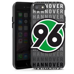 DeinDesign iPhone SE (2020) Handy Panzer Handyh&uuml;lle robuste Outdoor H&uuml;lle Schutzh&uuml;lle gl&auml;nzend Official Licensed Product H96 Hannover 96 Tough Case