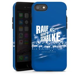 DeinDesign iPhone SE (2020) Handy Panzer Handyh&uuml;lle robuste Outdoor H&uuml;lle Schutzh&uuml;lle matt Official Licensed Product Ascent Fc Schalke 04 Tough Case