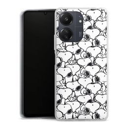 DeinDesign Xiaomi Redmi 13C 4G Handy Silikon H&uuml;lle Case transparent Handyh&uuml;lle Peanuts Snoopy Muster Silikon Case