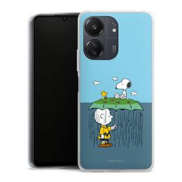 DeinDesign Xiaomi Redmi 13C 4G Handy Silikon H&uuml;lle Case transparent Handyh&uuml;lle Peanuts Children Snoopy Silikon Case