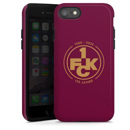 DeinDesign iPhone SE (2020) Handy Panzer Handyh&uuml;lle robuste Outdoor H&uuml;lle Schutzh&uuml;lle gl&auml;nzend 125 Jahre 1. Fc Kaiserslautern 1. Fck Tough Case