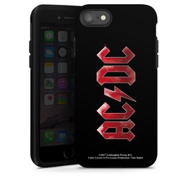 DeinDesign iPhone SE (2020) Handy Panzer Handyh&uuml;lle robuste Outdoor H&uuml;lle Schutzh&uuml;lle matt Logo Merchandise Acdc Tough Case
