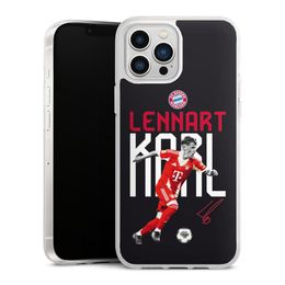 DeinDesign iPhone 13 Pro Max Handy Silikon H&uuml;lle Case transparent Handyh&uuml;lle Official Licensed Product Fcb Lennart Karl Silikon Case
