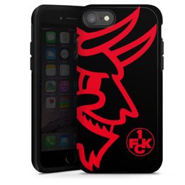 DeinDesign iPhone SE (2020) Handy Panzer Handyh&uuml;lle robuste Outdoor H&uuml;lle Schutzh&uuml;lle gl&auml;nzend 1. Fc Kaiserslautern Logo Official Licensed Product Tough Case