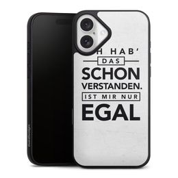 DeinDesign iPhone 16 Handy PLA Handyh&uuml;lle Handyh&uuml;lle aus nachwachsenden Rohstoffen Organic Case Spruch Sayings Statement Organic Case