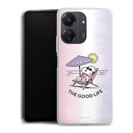 DeinDesign Xiaomi Redmi 13C 4G Handy Silikon H&uuml;lle Case transparent Handyh&uuml;lle Snoopy Official Licensed Product Peanuts Silikon Case