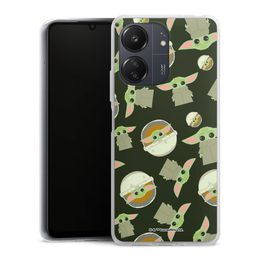 DeinDesign Xiaomi Redmi 13C 4G Handy Silikon H&uuml;lle Case transparent Handyh&uuml;lle Official Licensed Product Star Wars Muster Baby Yoda Silikon Case