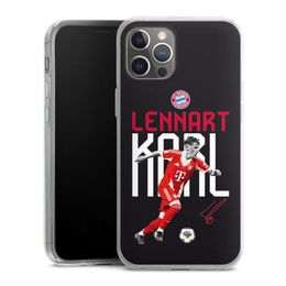 DeinDesign iPhone 12 Pro Max Handy Silikon H&uuml;lle Case transparent Handyh&uuml;lle Fcb Lennart Karl Official Licensed Product Silikon Case