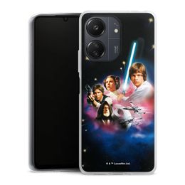 DeinDesign Xiaomi Redmi 13C 4G Handy Silikon H&uuml;lle Case transparent Handyh&uuml;lle Star Wars Lightsaber Merchandise Silikon Case