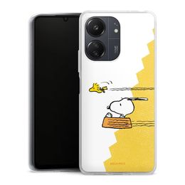 DeinDesign Xiaomi Redmi 13C 4G Handy Silikon H&uuml;lle Case transparent Handyh&uuml;lle Snoopy Peanuts Children Silikon Case