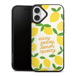 DeinDesign iPhone 16 Handy PLA Handyh&uuml;lle Handyh&uuml;lle aus nachwachsenden Rohstoffen Organic Case Spruch Statement Lemon Organic Case