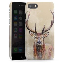 DeinDesign iPhone SE (2020) Handy Premium Case Smartphone Handyh&uuml;lle Schutzh&uuml;lle matt Deer Reindeer Animal Look Premium Case