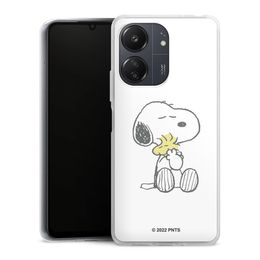 DeinDesign Xiaomi Redmi 13C 4G Handy Silikon H&uuml;lle Case transparent Handyh&uuml;lle Snoopy Love Peanuts Silikon Case