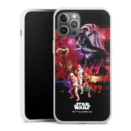 DeinDesign iPhone 12 Pro Max Handy Silikon H&uuml;lle Case wei&szlig; Handyh&uuml;lle Merchandise Star Wars Darth Vader Silikon Case