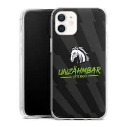 DeinDesign iPhone 12 Handy Silikon H&uuml;lle Case transparent Handyh&uuml;lle Horse Borussia M&ouml;nchengladbach Official Licensed Product Silikon Case