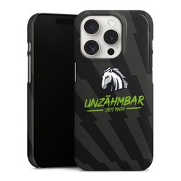 DeinDesign iPhone 15 Pro Handy Premium Case Smartphone Handyh&uuml;lle Schutzh&uuml;lle gl&auml;nzend Horse Borussia M&ouml;nchengladbach Official Licensed Product Premium Case