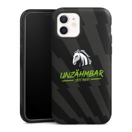 DeinDesign iPhone 12 mini Handy Panzer Handyh&uuml;lle robuste Outdoor H&uuml;lle Schutzh&uuml;lle matt Horse Borussia M&ouml;nchengladbach Official Licensed Product Tough Case