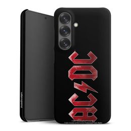 DeinDesign Galaxy S25 Handy Premium Case Smartphone Handyh&uuml;lle Schutzh&uuml;lle matt Acdc Merchandise Logo Premium Case