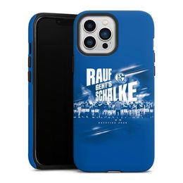 DeinDesign iPhone 13 Pro Max Handy Panzer Handyh&uuml;lle robuste Outdoor H&uuml;lle Schutzh&uuml;lle matt Official Licensed Product Ascent Fc Schalke 04 Tough Case