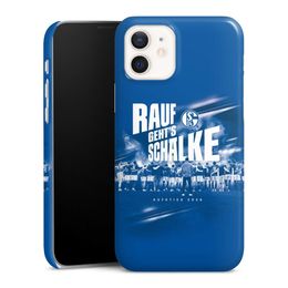 DeinDesign iPhone 12 Handy Premium Case Smartphone Handyh&uuml;lle Schutzh&uuml;lle gl&auml;nzend Official Licensed Product Ascent Fc Schalke 04 Premium Case