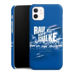 DeinDesign iPhone 12 mini Handy Premium Case Smartphone Handyh&uuml;lle Schutzh&uuml;lle gl&auml;nzend Official Licensed Product Ascent Fc Schalke 04 Premium Case