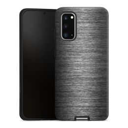 DeinDesign Galaxy S20 Handy Panzer Handyh&uuml;lle robuste Outdoor H&uuml;lle Schutzh&uuml;lle matt Anthracite Metallic Look Metal Tough Case