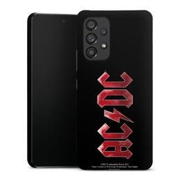 DeinDesign Galaxy A53 5G Handy Premium Case Smartphone Handyh&uuml;lle Schutzh&uuml;lle matt Logo Merchandise Acdc Premium Case