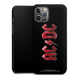 DeinDesign iPhone 12 Pro Max Handy Premium Case Smartphone Handyh&uuml;lle Schutzh&uuml;lle matt Acdc Merchandise Logo Premium Case