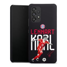 DeinDesign Galaxy A53 5G Handy Premium Case Smartphone Handyh&uuml;lle Schutzh&uuml;lle matt Fcb Lennart Karl Official Licensed Product Premium Case