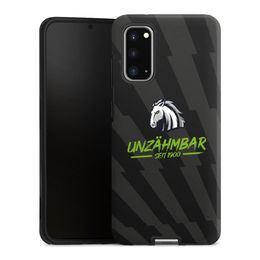 DeinDesign Galaxy S20 Handy Panzer Handyh&uuml;lle robuste Outdoor H&uuml;lle Schutzh&uuml;lle matt Horse Borussia M&ouml;nchengladbach Official Licensed Product Tough Case