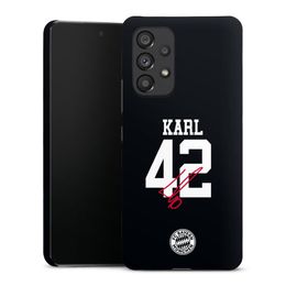 DeinDesign Galaxy A53 5G Handy Premium Case Smartphone Handyh&uuml;lle Schutzh&uuml;lle matt Merchandise Lennart Karl Fc Bayern M&uuml;nchen Premium Case