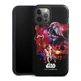 DeinDesign iPhone 12 Pro Max Handy Panzer Handyh&uuml;lle robuste Outdoor H&uuml;lle Schutzh&uuml;lle gl&auml;nzend Star Wars Darth Vader Merchandise Tough Case