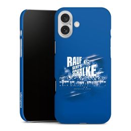 DeinDesign iPhone 16 Plus Handy Premium Case Smartphone Handyh&uuml;lle Schutzh&uuml;lle matt Official Licensed Product Ascent Fc Schalke 04 Premium Case