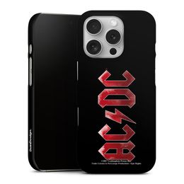 DeinDesign iPhone 16 Pro Handy Premium Case Smartphone Handyh&uuml;lle Schutzh&uuml;lle matt Acdc Merchandise Logo Premium Case