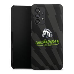 DeinDesign Galaxy A53 5G Handy Premium Case Smartphone Handyh&uuml;lle Schutzh&uuml;lle matt Horse Official Licensed Product Borussia M&ouml;nchengladbach Premium Case
