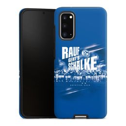 DeinDesign Galaxy S20 Handy Panzer Handyh&uuml;lle robuste Outdoor H&uuml;lle Schutzh&uuml;lle matt Official Licensed Product Ascent Fc Schalke 04 Tough Case