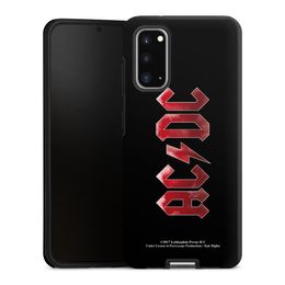 DeinDesign Galaxy S20 Handy Panzer Handyh&uuml;lle robuste Outdoor H&uuml;lle Schutzh&uuml;lle matt Acdc Merchandise Logo Tough Case