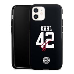 DeinDesign iPhone 12 mini Handy Silikon H&uuml;lle Case schwarz Handyh&uuml;lle Merchandise Fc Bayern M&uuml;nchen Lennart Karl