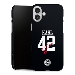 DeinDesign iPhone 16 Plus Handy Premium Case Smartphone Handyh&uuml;lle Schutzh&uuml;lle matt Merchandise Fc Bayern M&uuml;nchen Lennart Karl Premium Case
